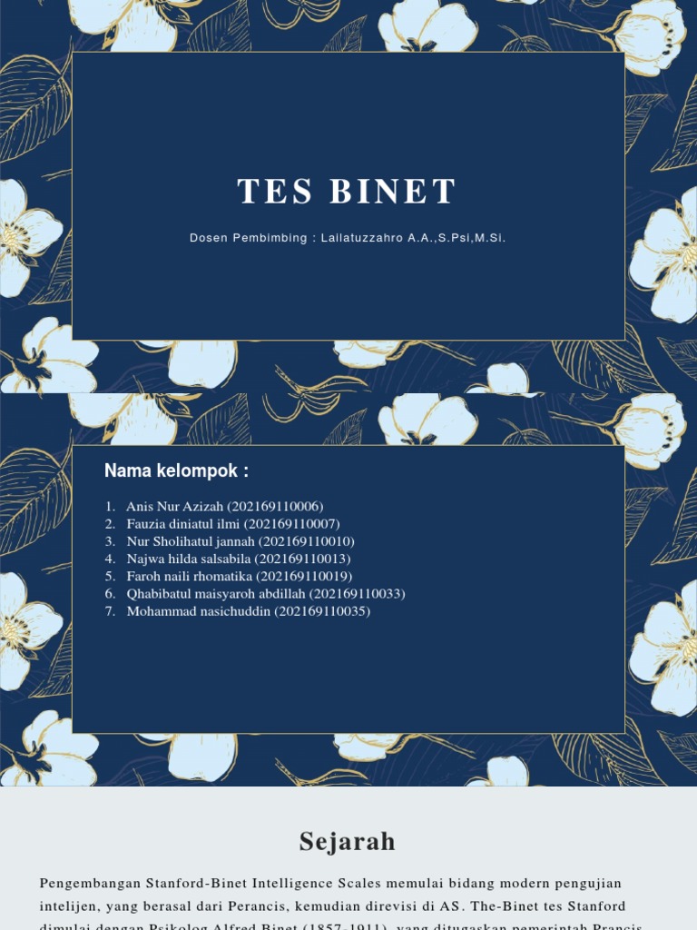Tes Binet-1 | PDF