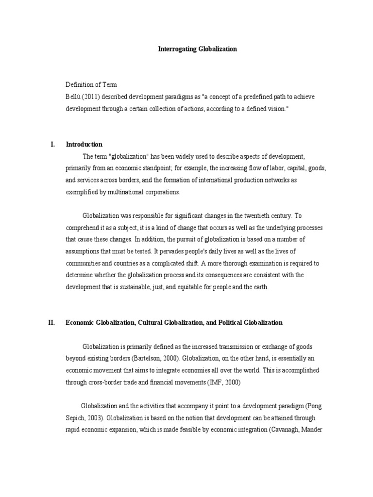 Interrogating Globalization | PDF | Globalization | International Monetary Fund