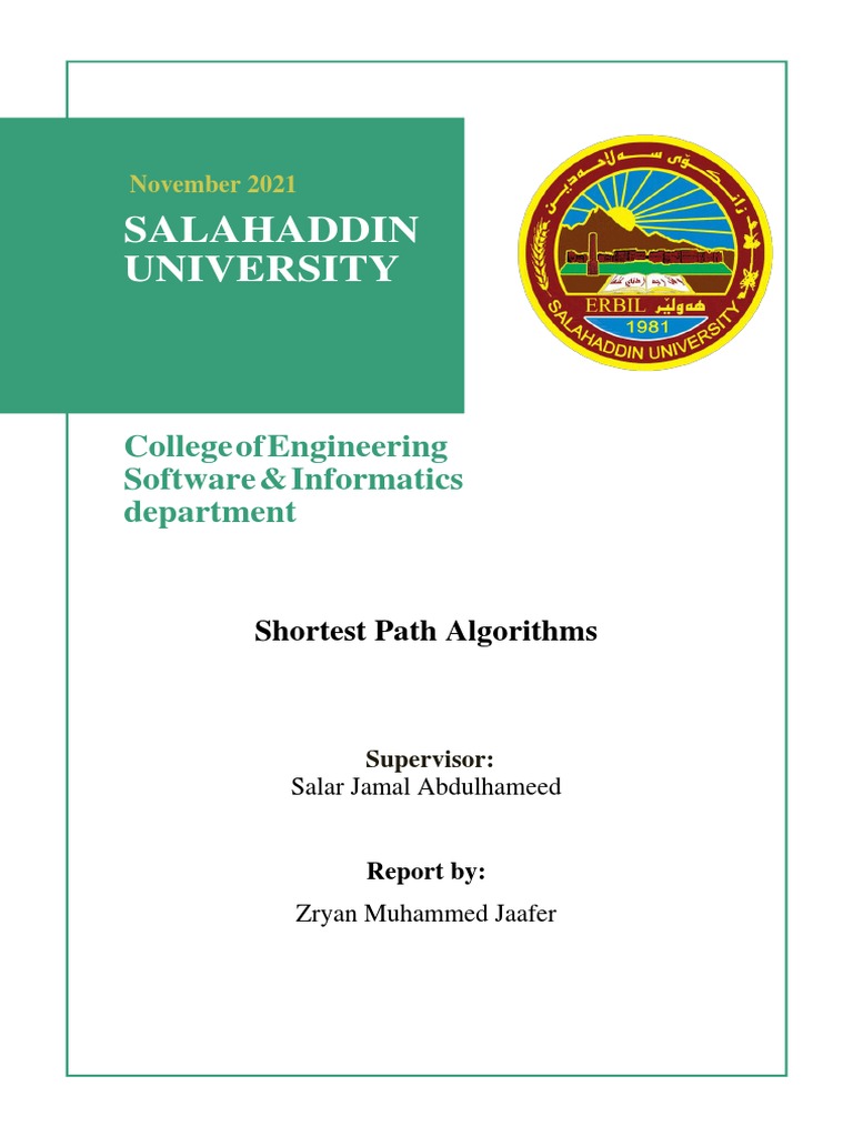 Shortest Path Algorithms | PDF | Computer Programming | Mathematical Logic