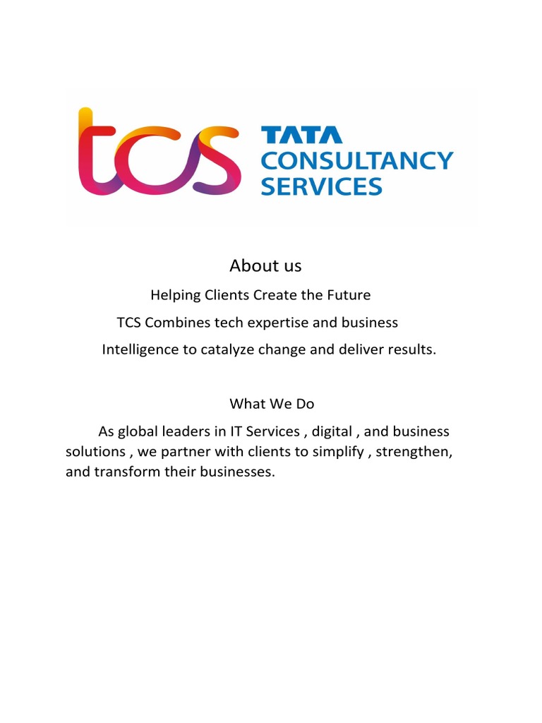 TCS: Transforming Businesses Globally | PDF
