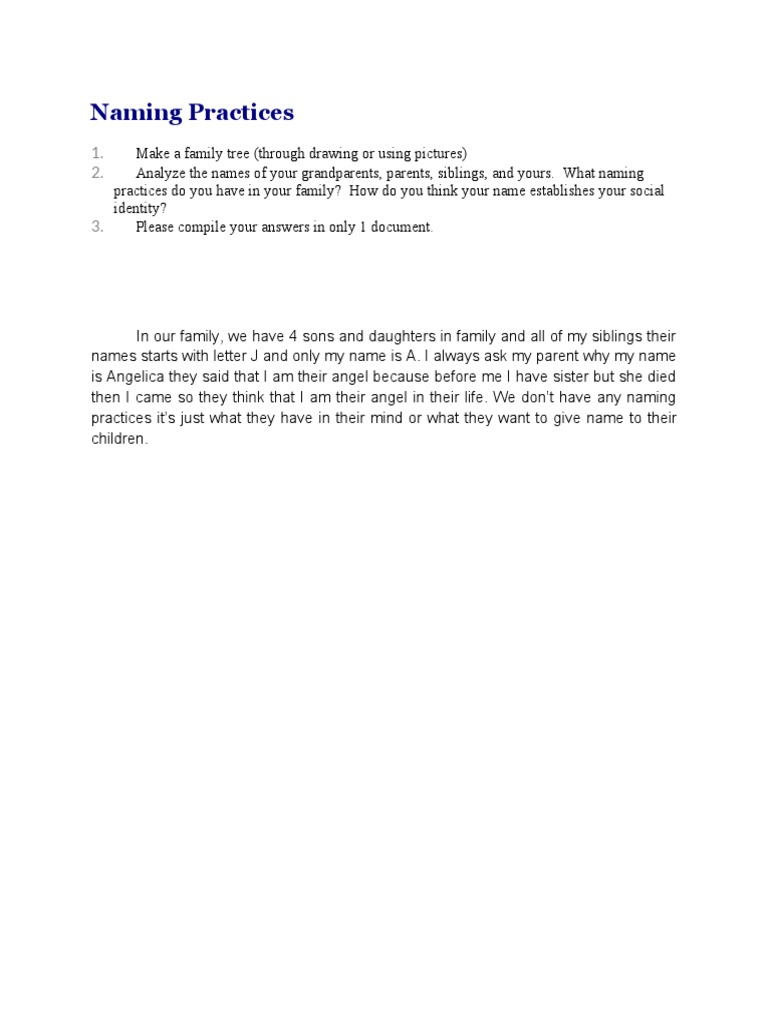 Naming Practices | PDF