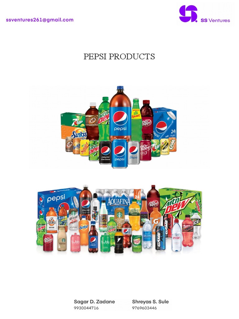 Pepsi Products | PDF | Cooking, Food & Wine