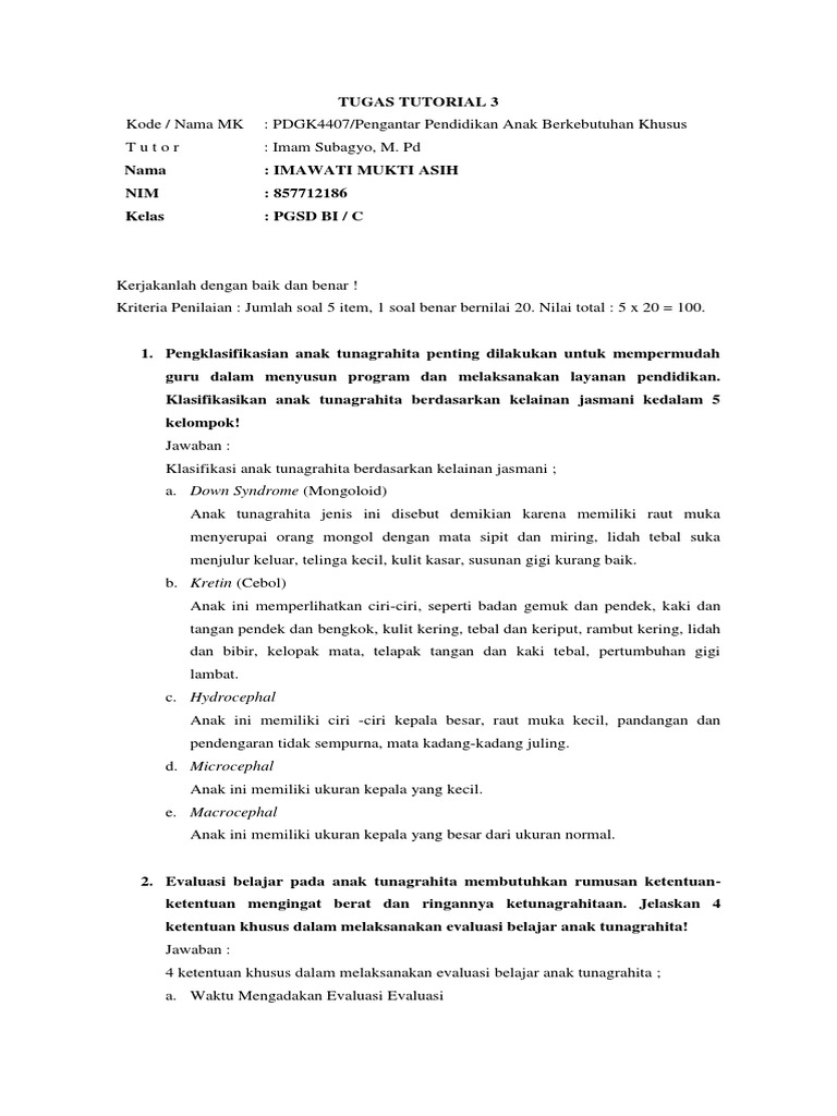 Imawati Muktia 857712186 Pabk TT 3 | PDF