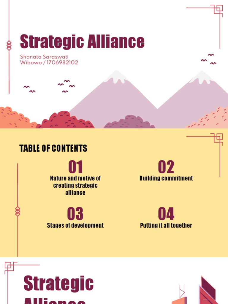 Building Strategic Alliances: A Framework for Establishing Commitment ...