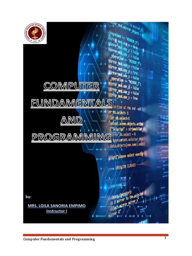Module 2 - Comp 312 - Computer Fundamentals and Programming | PDF | Cursor (User Interface ...