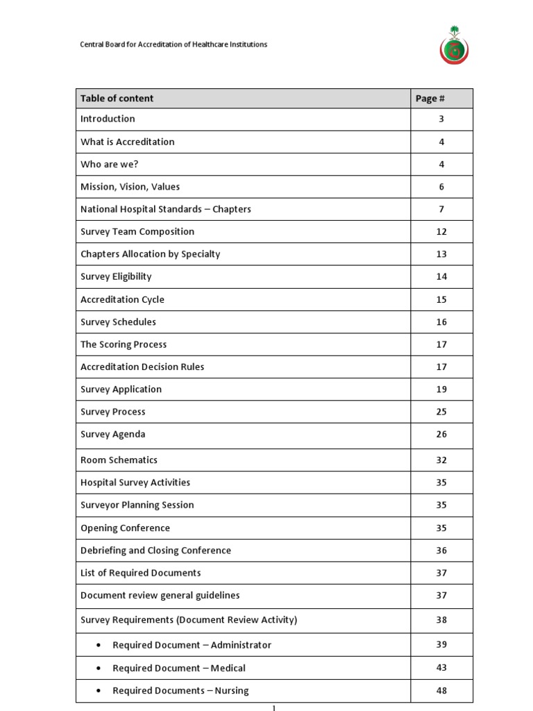 Hospital Accreditation Guide v15 - 25 Feb 2010 - 0730 H | PDF