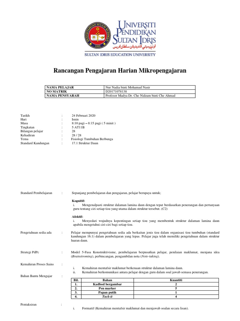 Microteaching RPH - EDITED | PDF