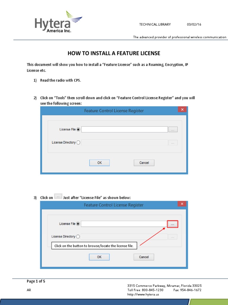 WF - How To Install A Feature License | PDF | Telecommunications ...