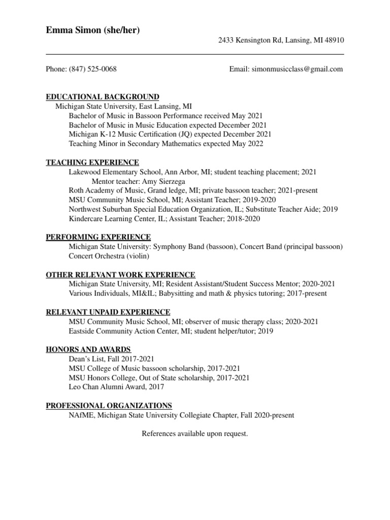 Simon Resume | PDF