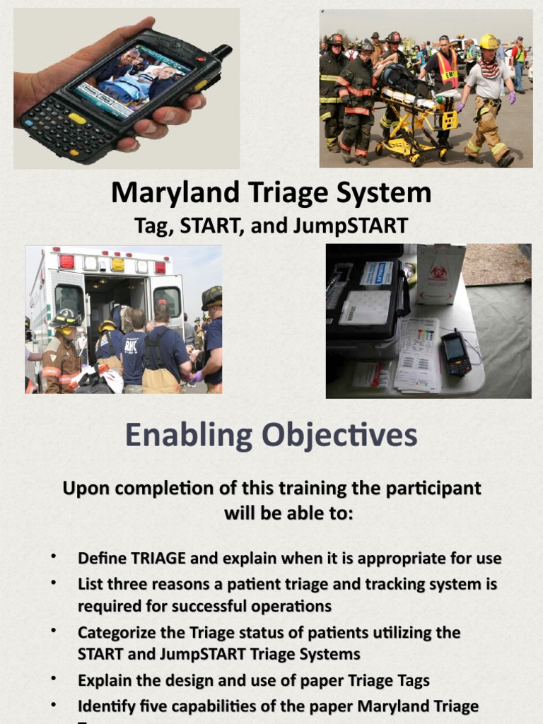 Maryland Triage System: Tag, Start, and Jumpstart | Download Free PDF ...