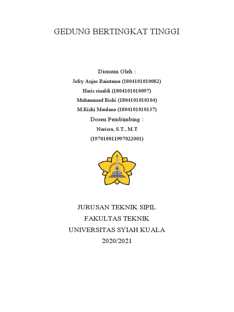 PAPER Gedung Bertingkat Tinggi | PDF