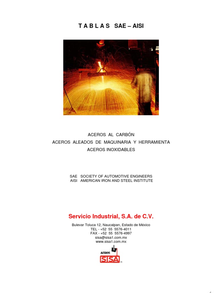 Tabla de Acero Sae | PDF | Conjuntos de elementos químicos | Elementos ...