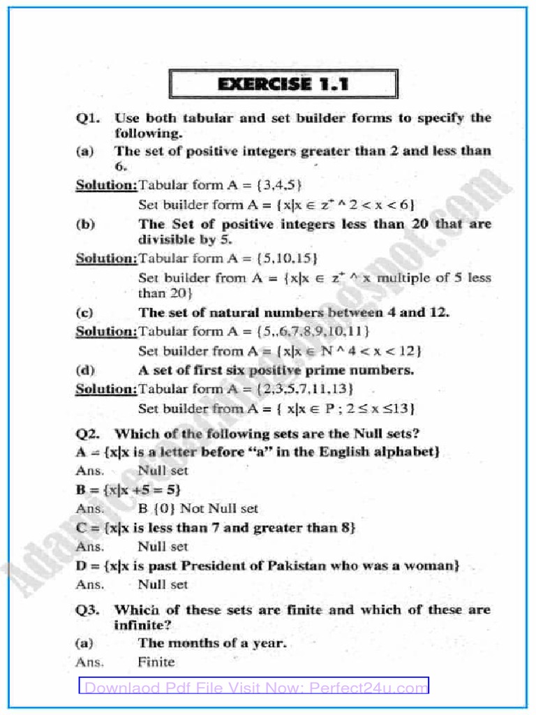 Adamjee Class 9 New Mathematics Book Notes PDF | PDF | Line (Geometry ...