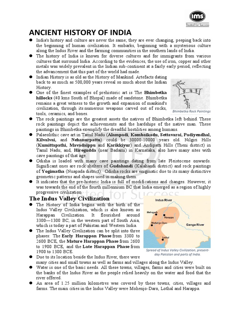Ancient History of India: The Indus Valley Civilization | PDF | Vedas ...