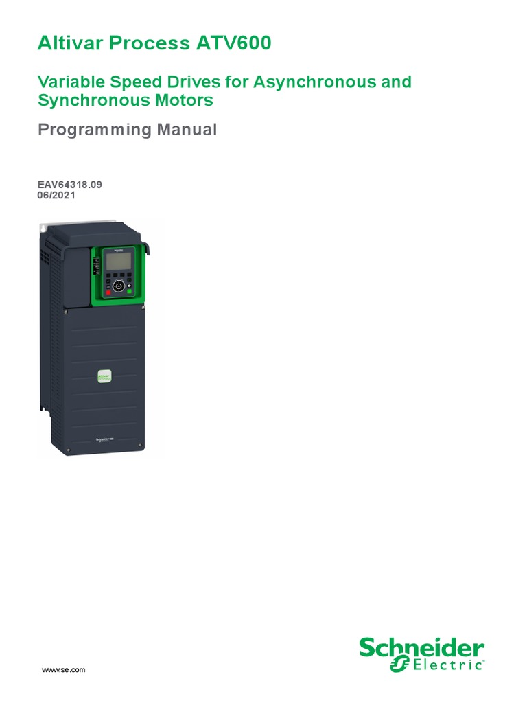 ATV600 Programming Manual en EAV64318 09 | PDF | Electric Motor | Switch