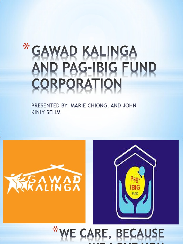 Gawad Kalinga and Pag-IBIG Fund Overview | PDF | Economies