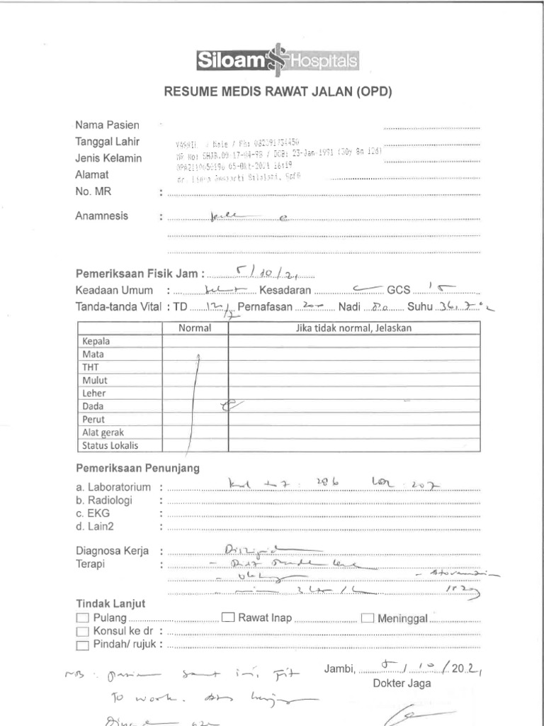 Resume Medis Rawat Jalan Dalchaebi