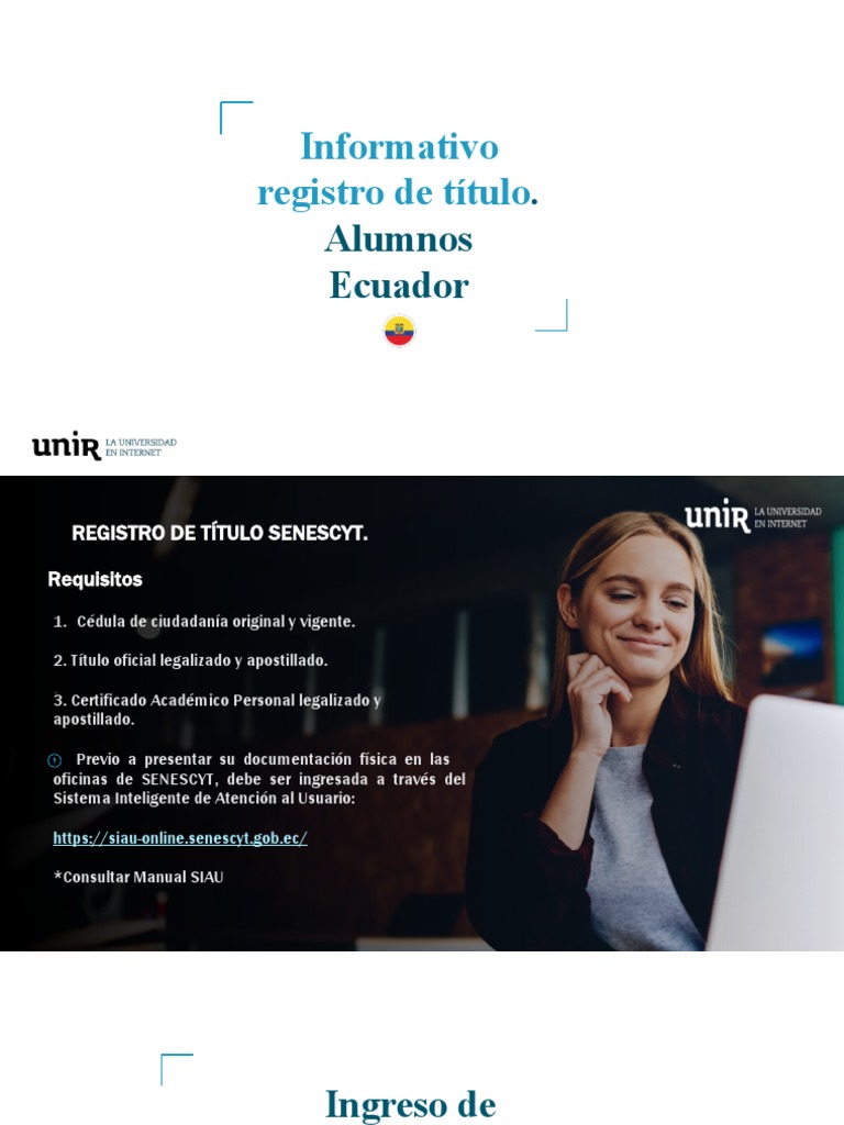 Registro de Títulos en SENESCYT | PDF | Informática