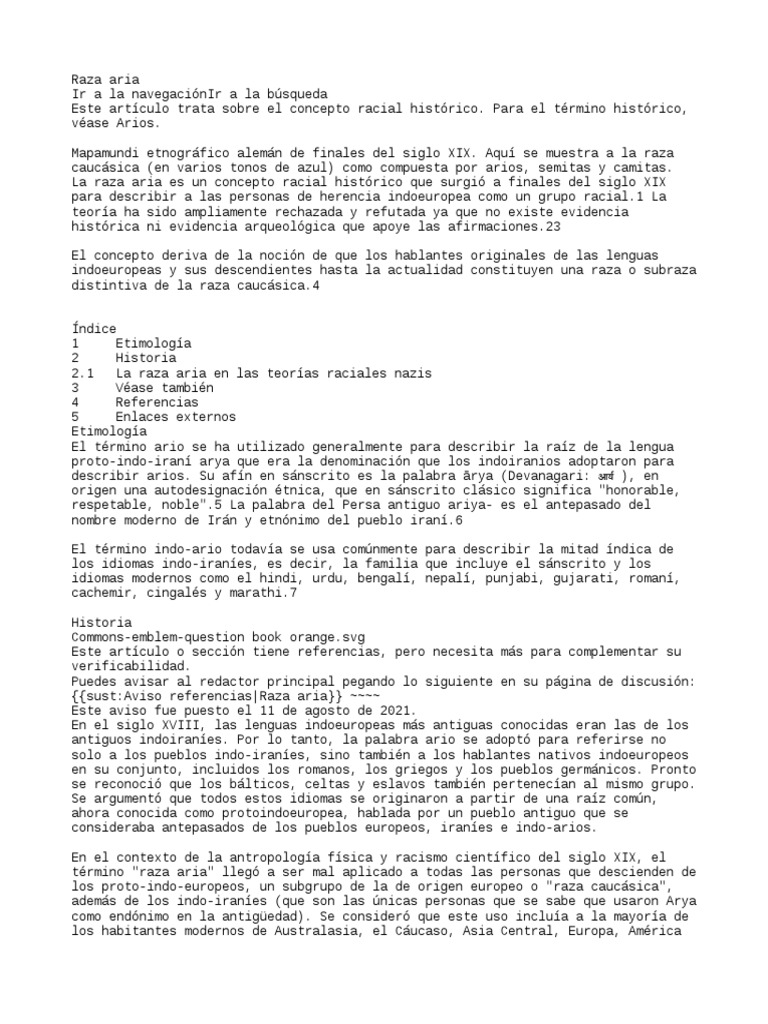 Raza Aria | PDF | Raza (categorización humana) | nazismo