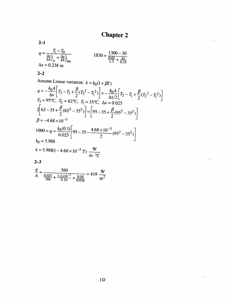 Solusi Manual CP 2 Heat Transfer - 10th Edition - J.P. Holman | PDF ...