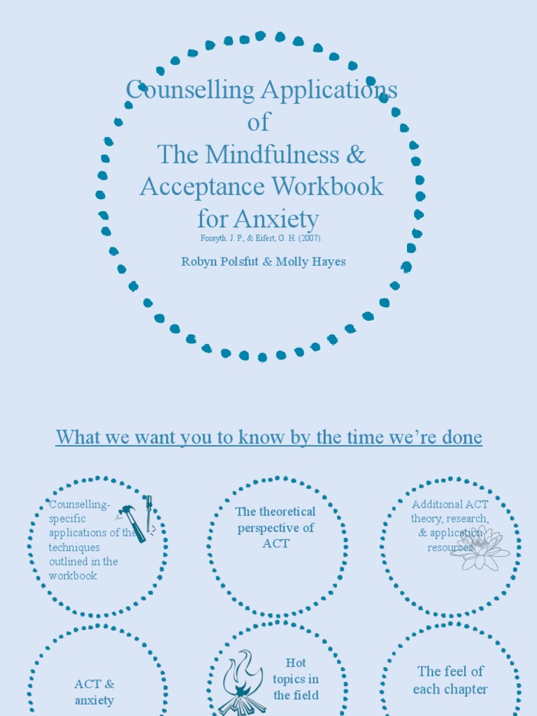 The Mindfulness Acceptance Workbook For Anxiety | PDF | Cognitive ...