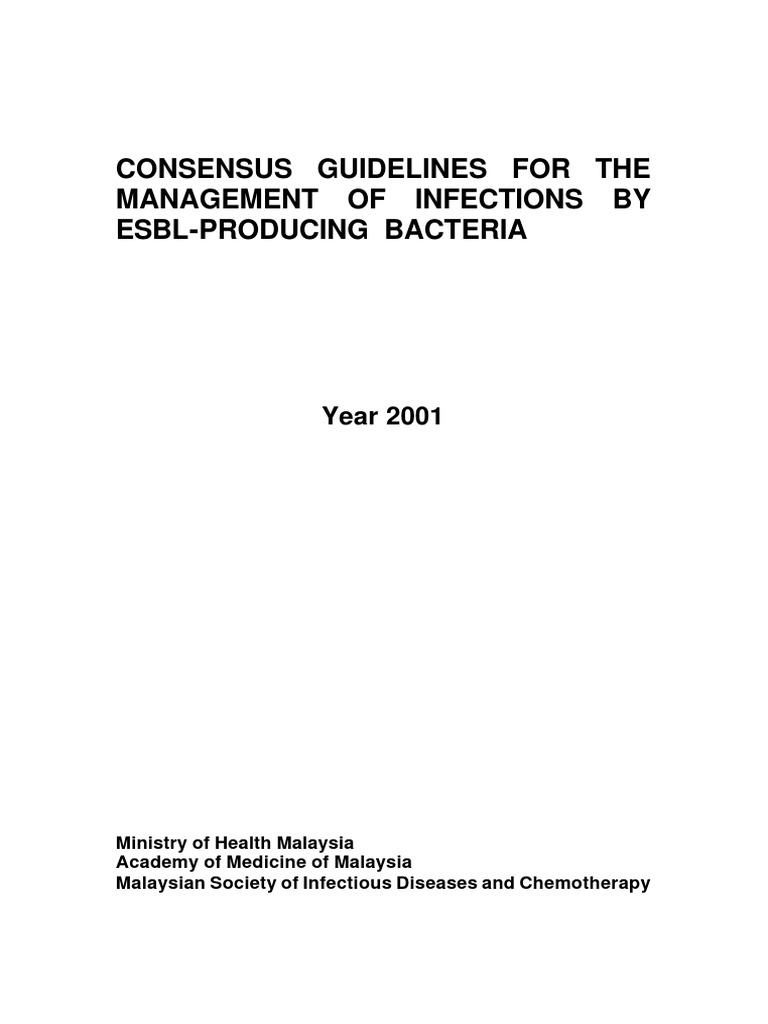 Infections by Esbl Producing Bacteria | PDF | Beta Lactamase | Health Care