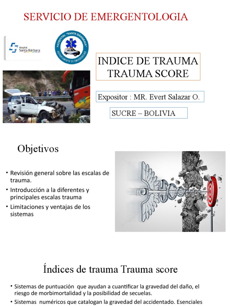 Escalas de Trauma en Emergencias Médicas | PDF | Ciencias de la Salud ...