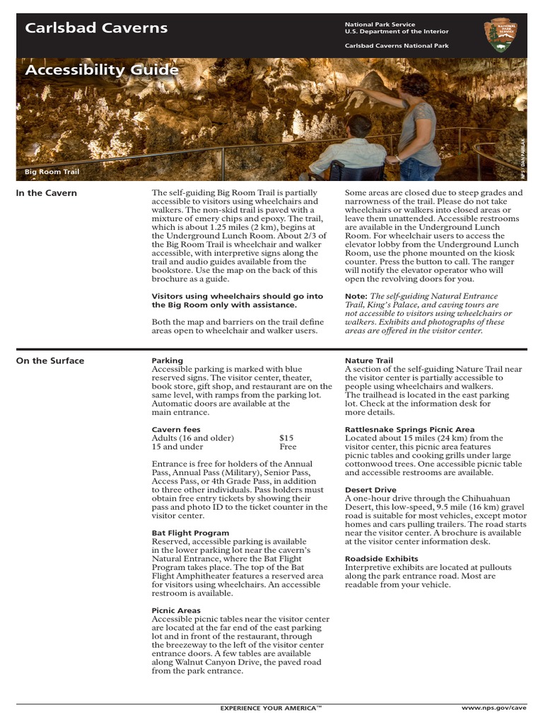 Carlsbad Caverns Map Brochure | PDF | National Park Service | Trail