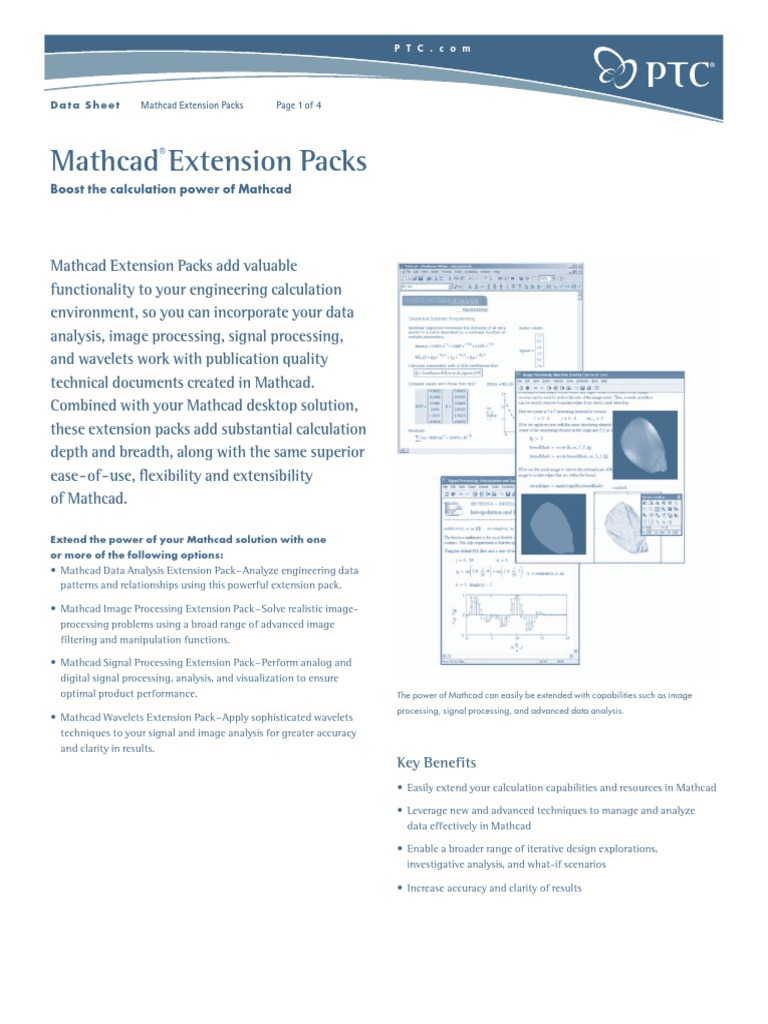 Mathcad Extension Packs: Boost The Calculation Power of Mathcad | PDF ...