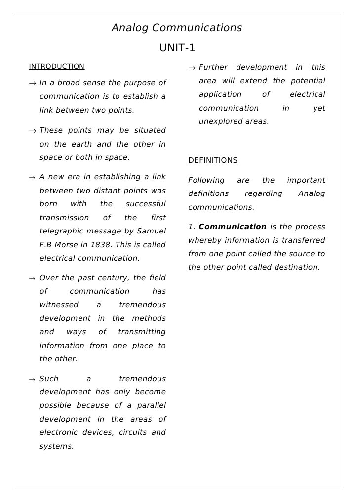 Introduction to Analog Communications | PDF