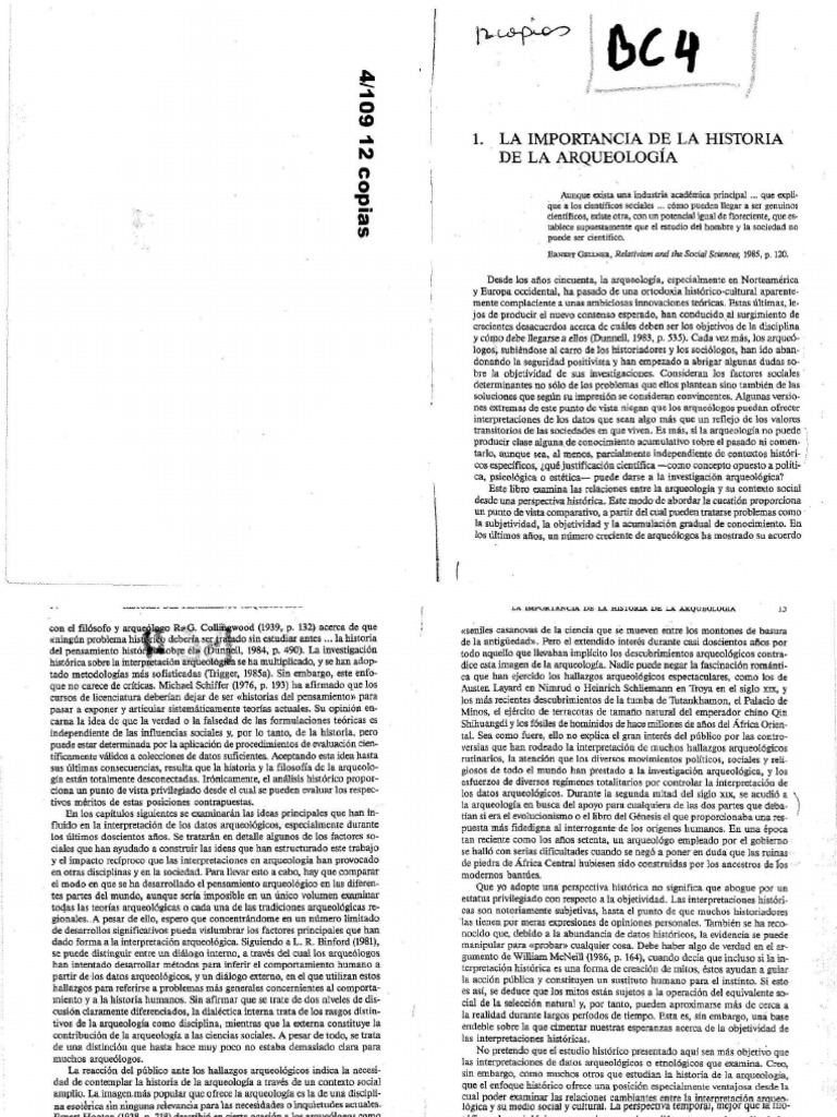 Trigger Bruce La Historia Del Pensamiento Arqueologico | PDF ...