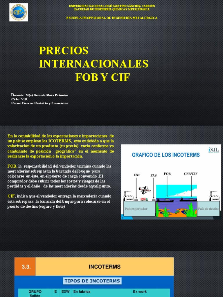 (S.5) Precio Fob y Cif-2 | PDF | Precios | Business