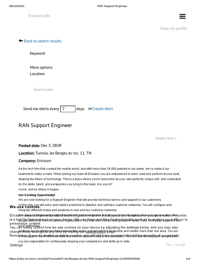 RAN Support Engineer | PDF | Http Cookie | Ericsson