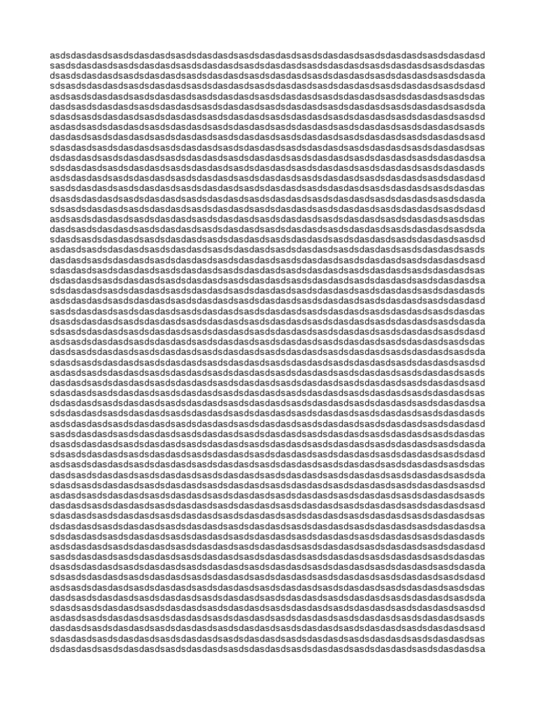 Asdad Asd As Dasdsdss Ad A Sad As | PDF