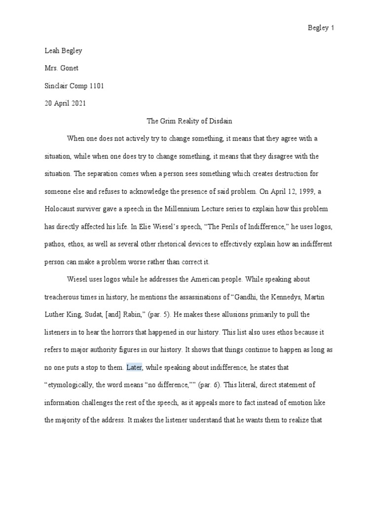 The Perils of Indifference Analysis | PDF | Logos | Rhetoric