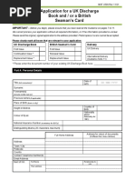 UK Discharge Book Application Form | PDF | Sailor | British Empire