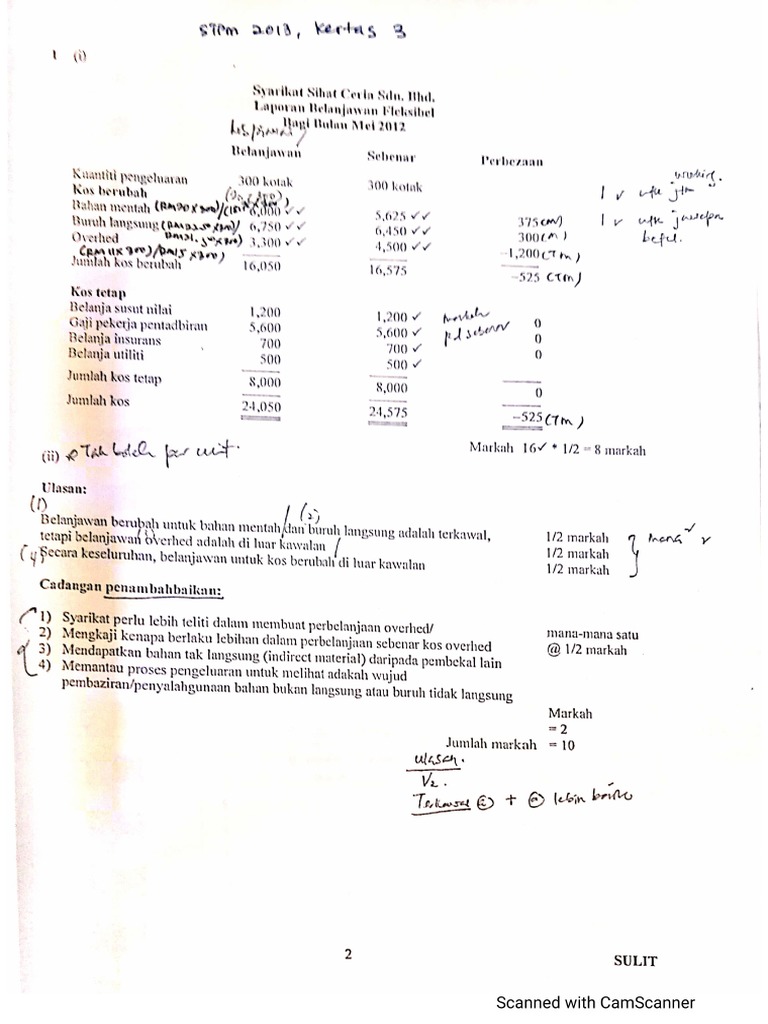 Skema Akaun Sem 3 | PDF