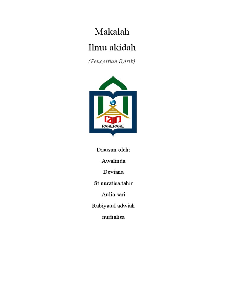 Pengertian dan Jenis Syirik dalam Islam | PDF | Politik | Filsafat