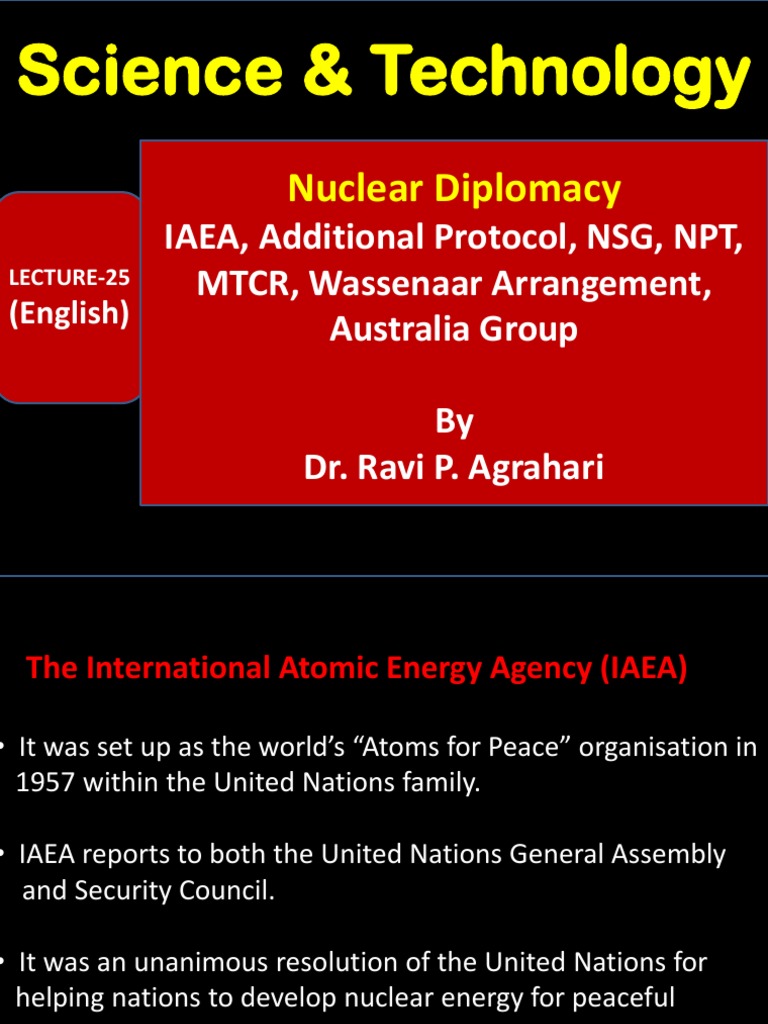 Nuclear Diplomacy and Global Agreements | PDF | Treaty On The Non ...