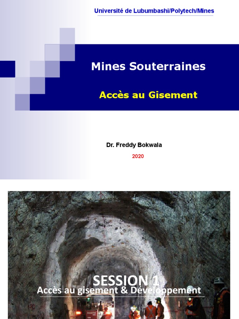 Mines Souterraines Ouvrges d'Accès 2020 Udapted | PDF | Exploitation ...