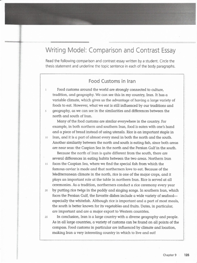 Sample Comparison & Contrast Essay | PDF