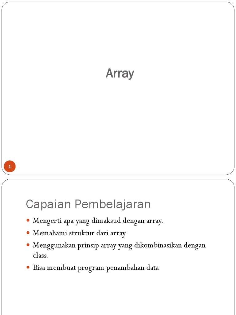 Array | PDF