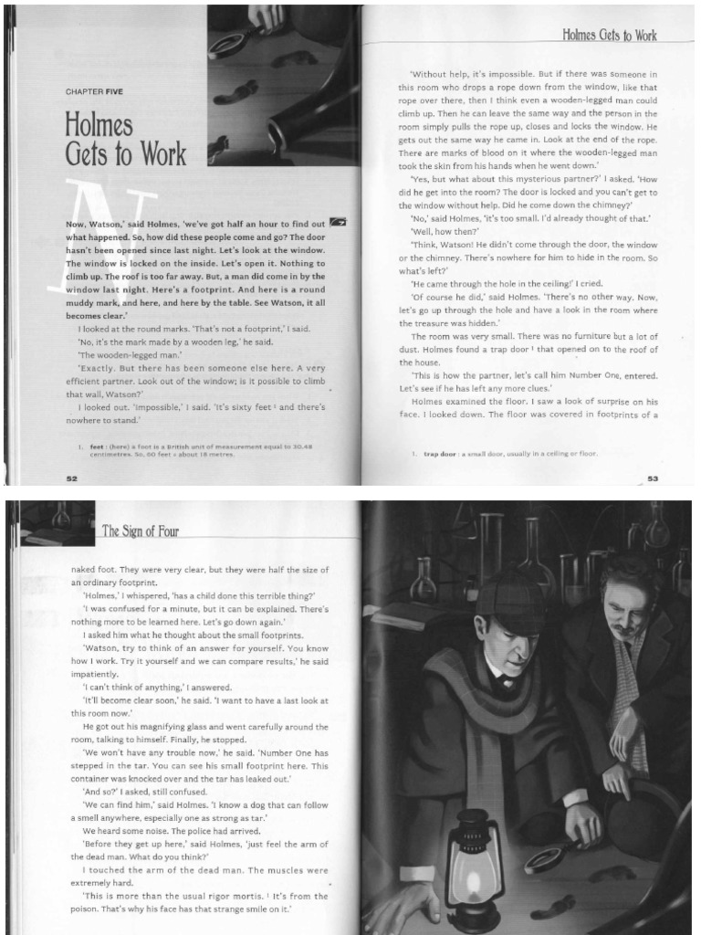 The Sign of Four - Chapter 5 With Exercises | PDF