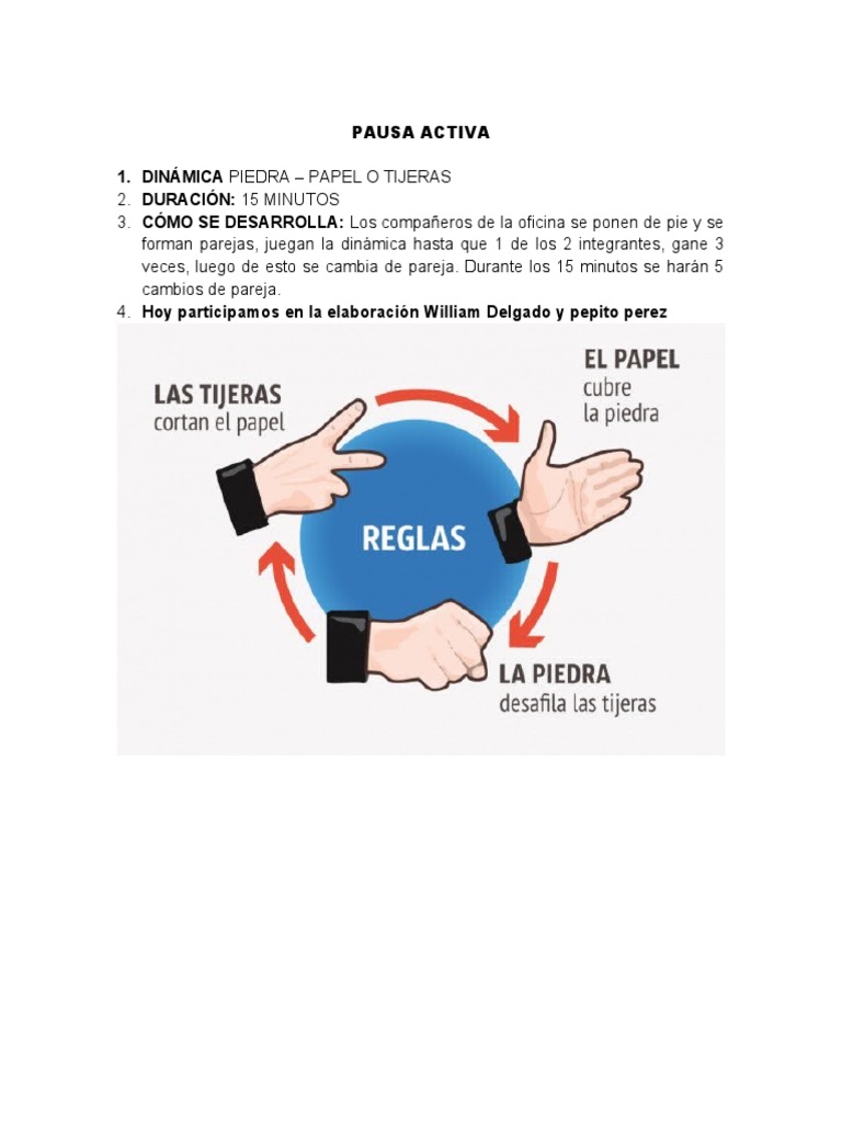 Guía #4 - Pausas Activas - Trabajo Práctico | PDF