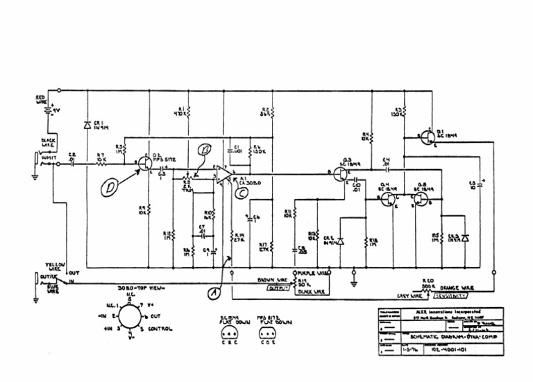 MXR Dyna Comp Factory Schematic | PDF