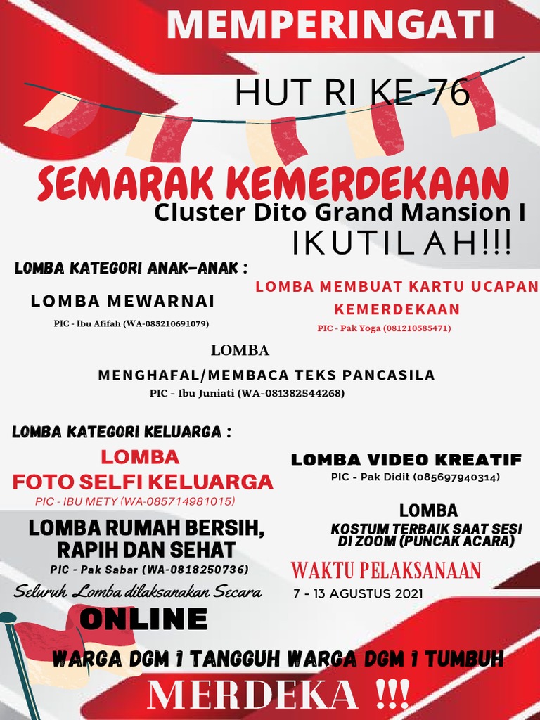 Flyer HUT RI KE-76 | PDF