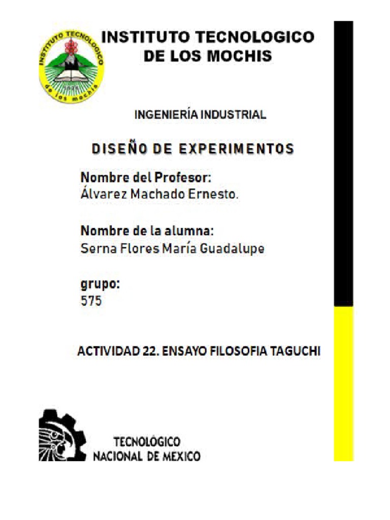 Introducción a la filosofía de calidad de Genichi Taguchi y sus ...