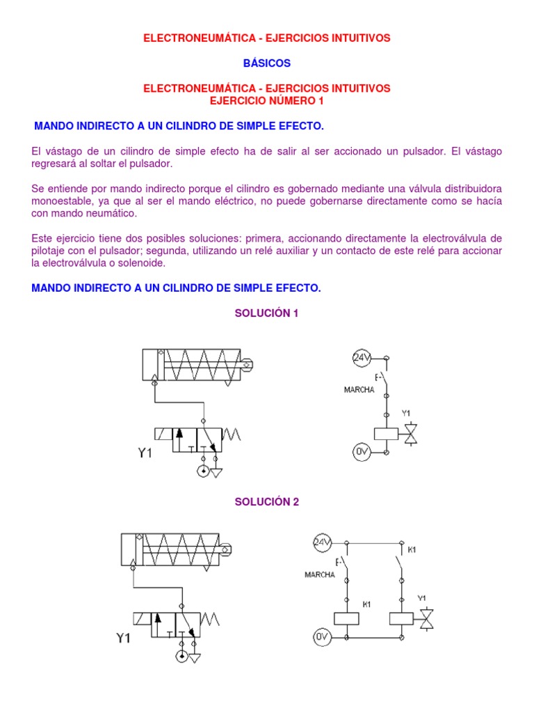 Guia1 Electroneumatica | PDF | Relé | Máquinas