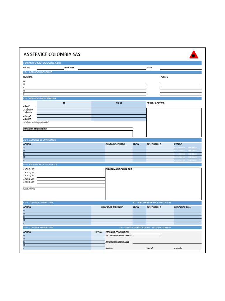 Formato 8D | PDF