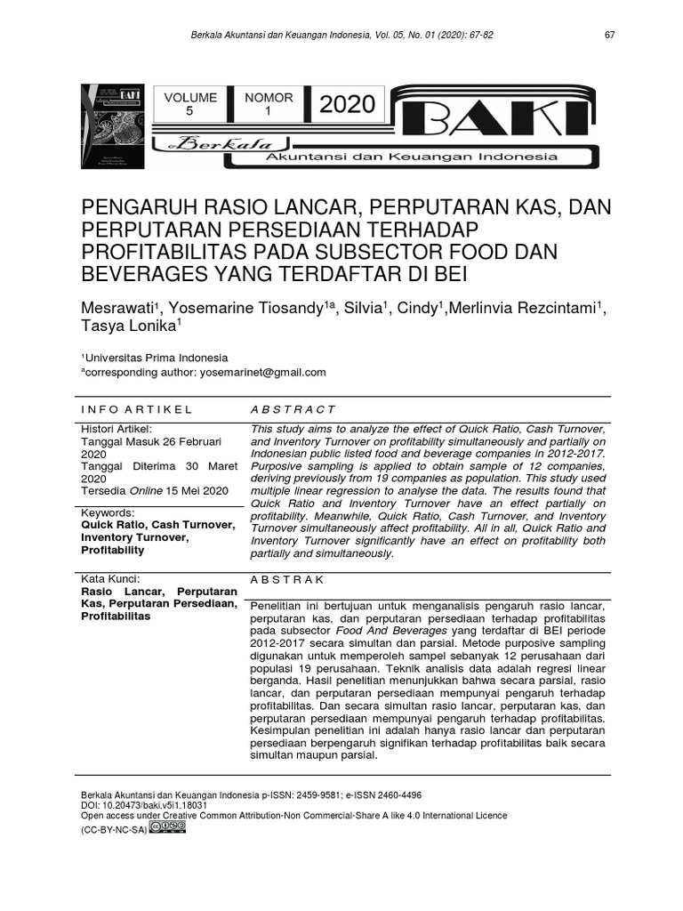 Perputaran Persediaan 3 | PDF